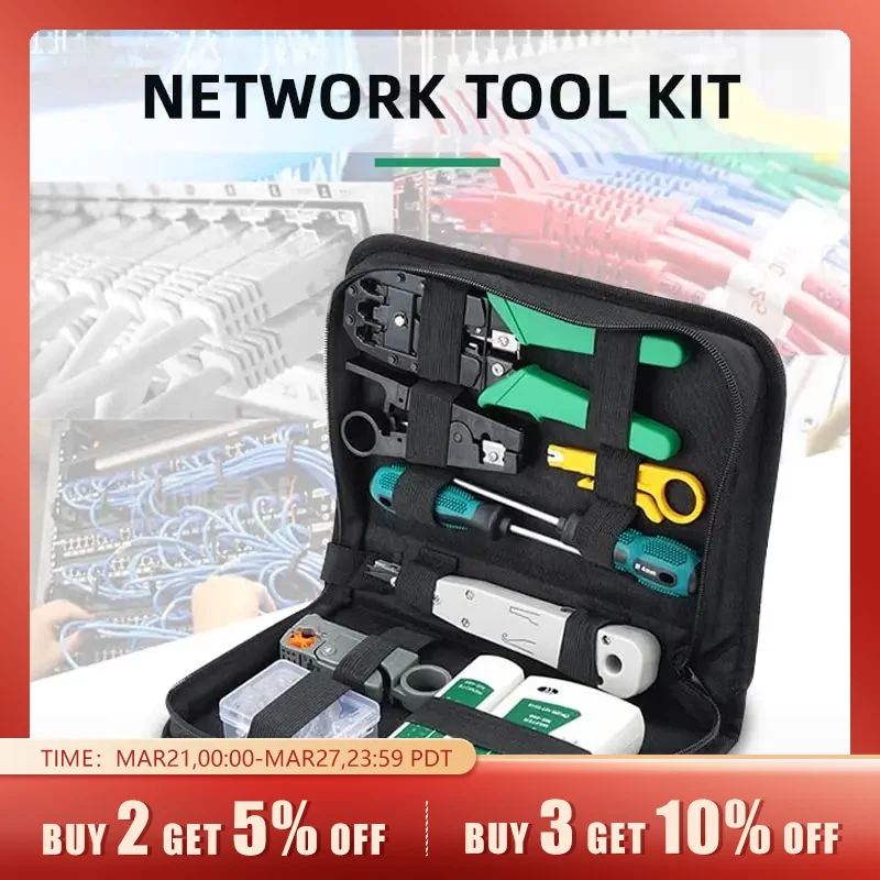 1 Set Five Types of Network Tool Kit Wire Clamp Combination Network ...