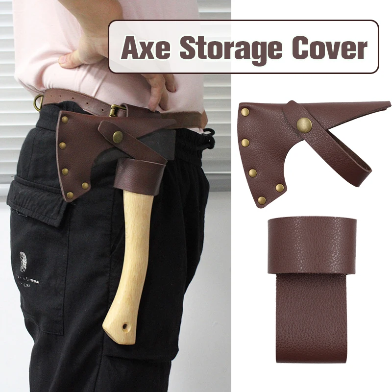 Axe-Head-Cover-Leather-Hatchet-Head-Sheath-Holster-Axe-Protective-Cover ...