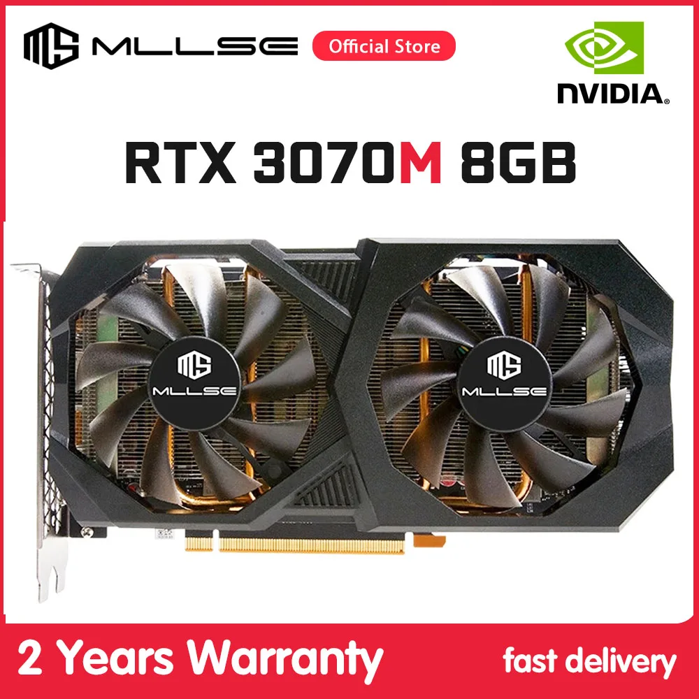 MLLSE 컴퓨터 그래픽 카드, RTX3070, 8GB GDDR6 256 비트, Nvidia RTX 3070M, 8GB 채굴 ...
