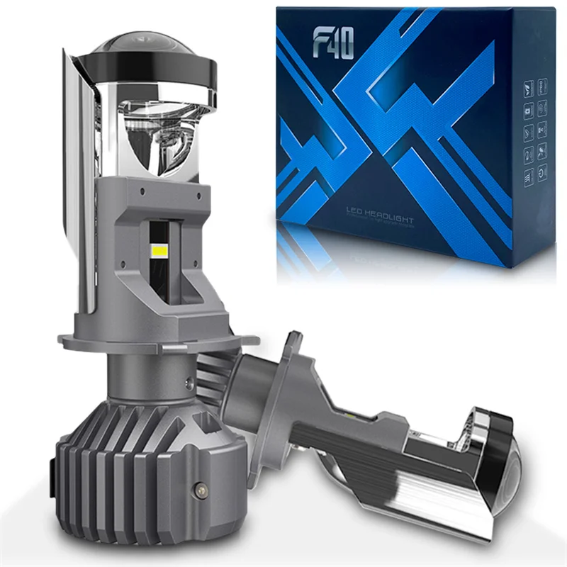Mini-lente-de-faro-Led-F40-H4-para-coche-Luz-antiniebla-angular ...
