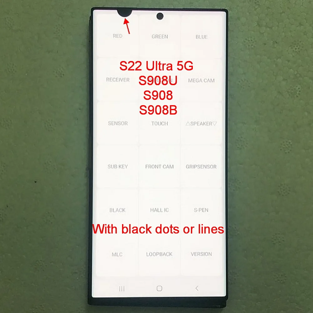 With-defects-Amoled-For-Samsung-Galaxy-S22-Ultra-5G-S908U-S908-S908B ...