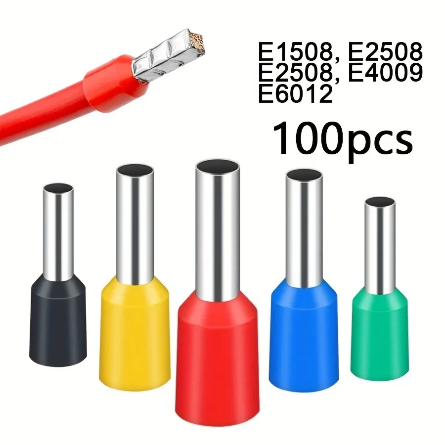 100PCS-Electrical-Tube-Terminals-Suit-VE-Tubular-Block-Cord-End ...
