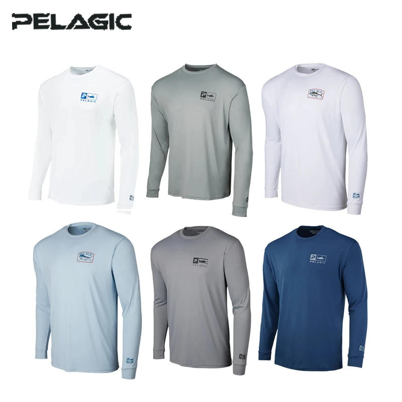 Pelagic Pro Fishing Clothes UV Protection Long Sleeve Apparel Outdoor ...