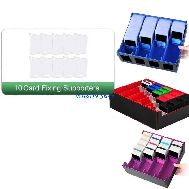 Q0KB 10pcs Reusable PP Card Storage Separators Dividers For Board Game ...