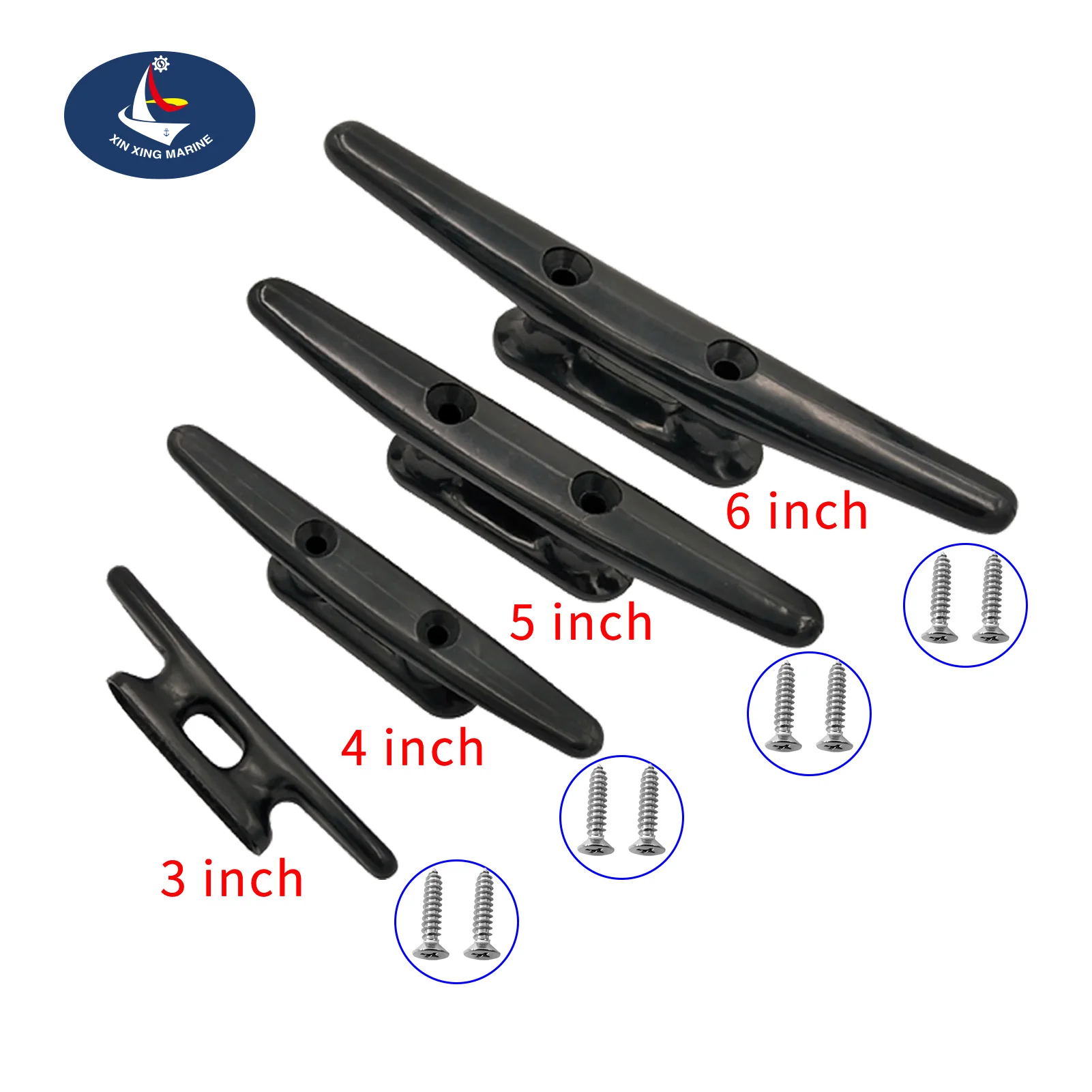 XINXING-MARINE-1Pc-Nylon-Boat-Cleats-Dock-Cleats-With-2-Screws-for-Boat ...
