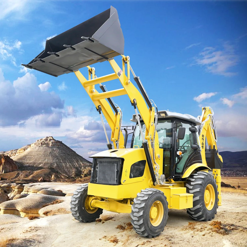 china-new-tractor-with-backhoe-and-front-loader-4x4-4WD-mini-loader ...