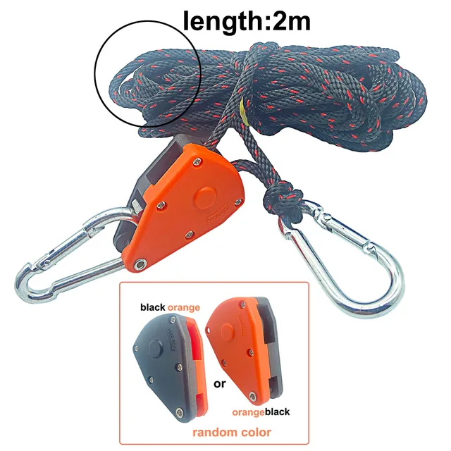 4mm 2/5m Reflective Outdoor Camping Fastening Tool Tent Tie Down Rope ...