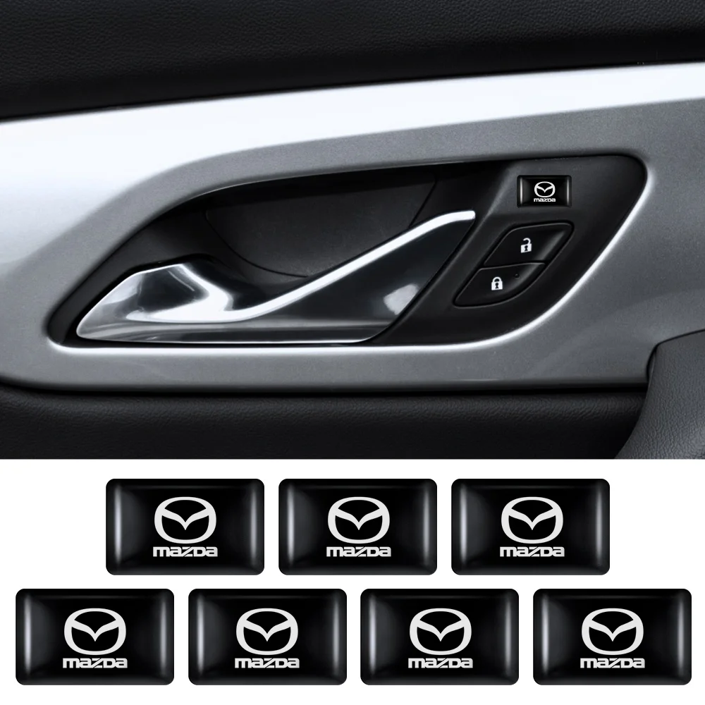 10/20/50pcs 3D Epoxy Emblem Car Interior Stickers Decoration For Mazda ...