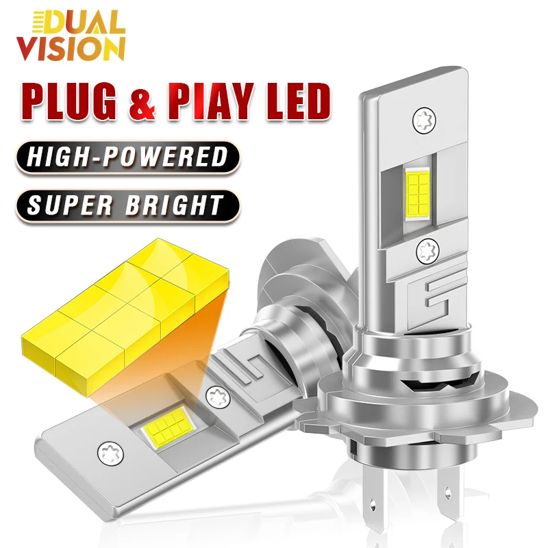 Bombillas-de-faro-LED-H7-7035-CSP-Mini-inal-mbricas-l-mparas-autom ...