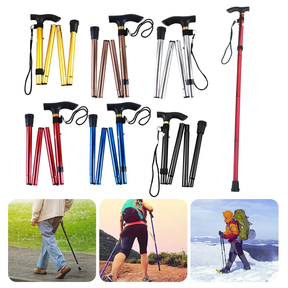 5-Section-Folding-Trekking-Pole-Trekking-Hiking-Poles-Hiking-Stick ...
