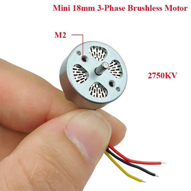 2750KV-Mini-18mm-3-phase-Brushless-Motor-2S-3S-High-Speed-Brushless ...