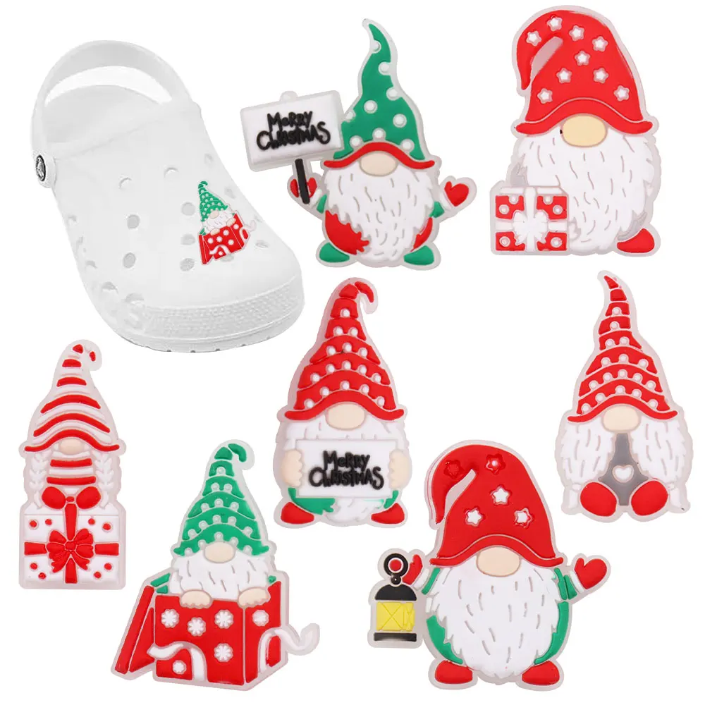 1-7Pcs-PVC-Luminous-Merry-Christmas-DIY-Children-Croc-Jibz-Garden ...