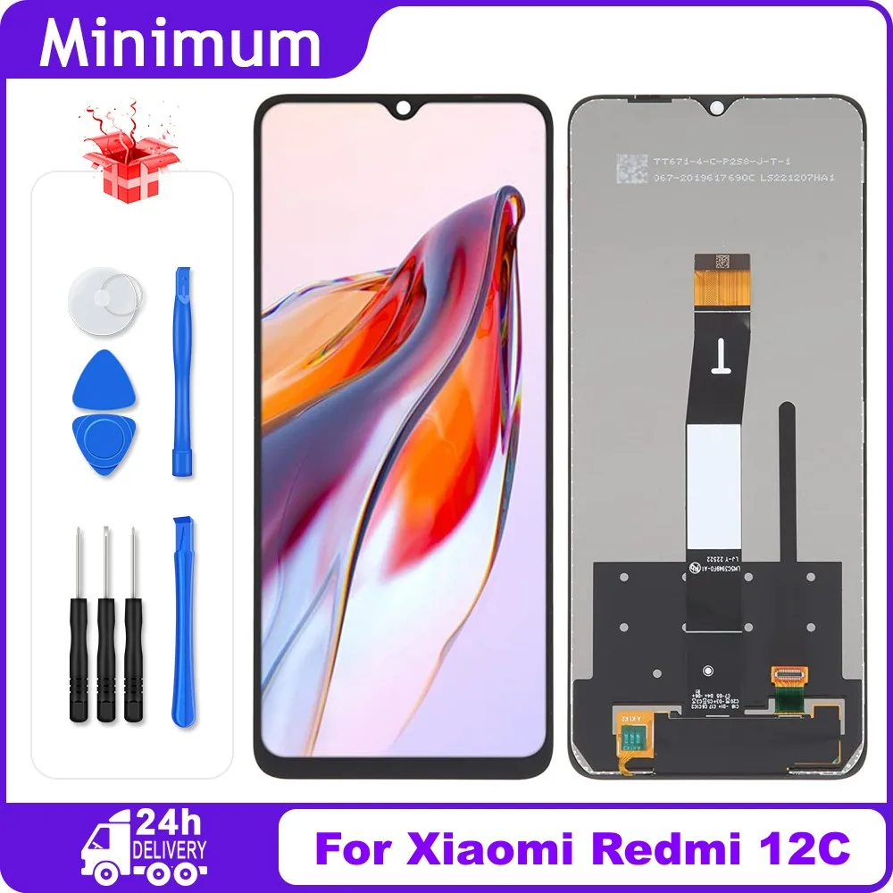 6.71" Original For Xiaomi Redmi 12C LCD Display Touch Screen Digitizer Assembly Replacement ...