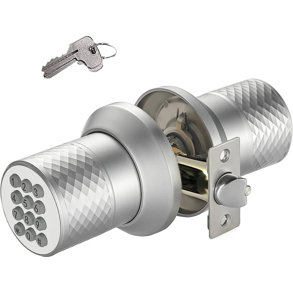 Perilla-de-puerta-y-cerradura-con-teclado-electr-nico-llave-mec-nica-de ...