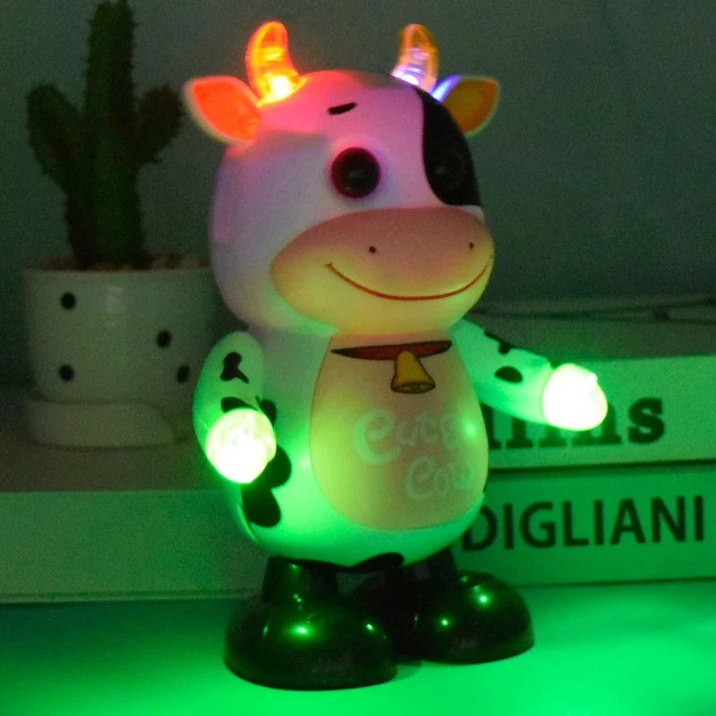 Electric-Dancing-Robot-Cow-With-Light-Music-And-Tipping-Banana-Monkey ...