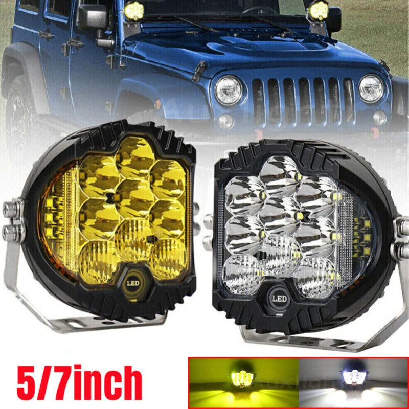 Retrofit-Car-Led-Work-Light-Colorful-Offroad-Driving-Spotlight-Fog ...