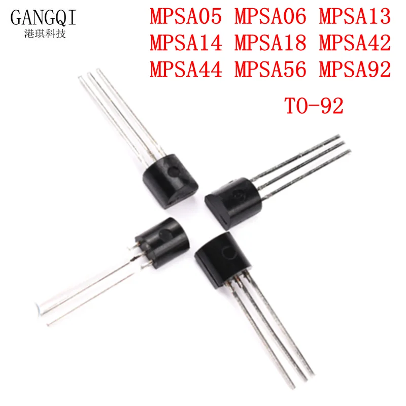 100pcs-MPSA05-MPSA06-MPSA13-MPSA14-MPSA18-MPSA42-MPSA44-MPSA56-MPSA92 ...