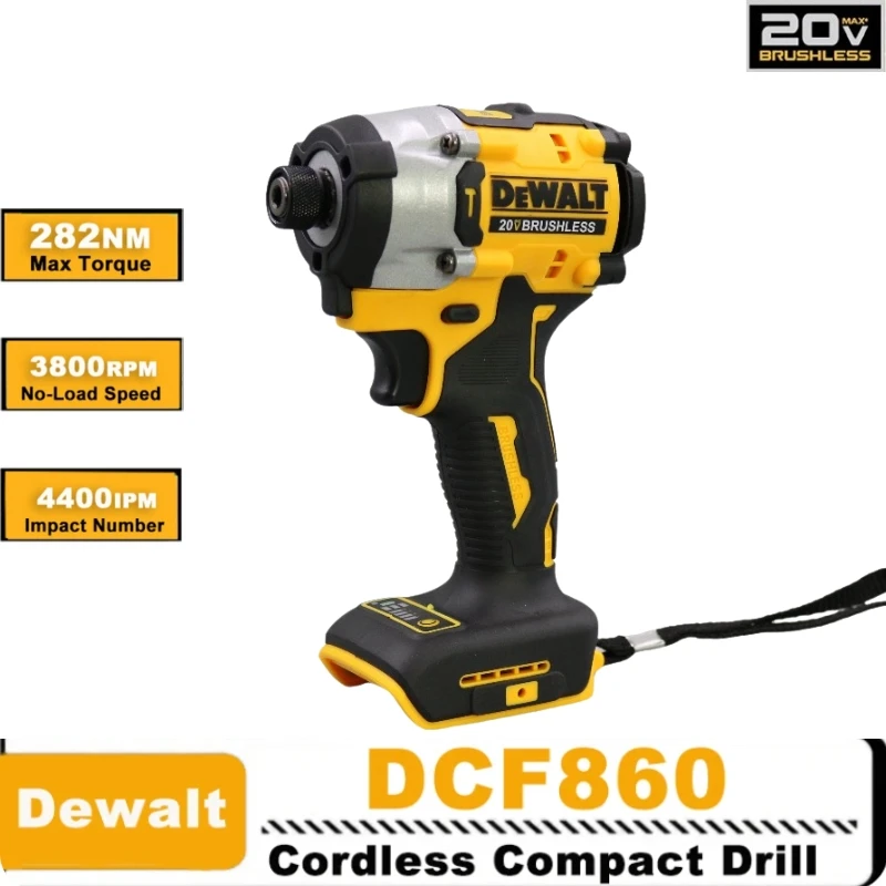 Dewalt-DCF860-Brushless-Cordless-Compact-Drill-20V-Rechargeable-lithium ...