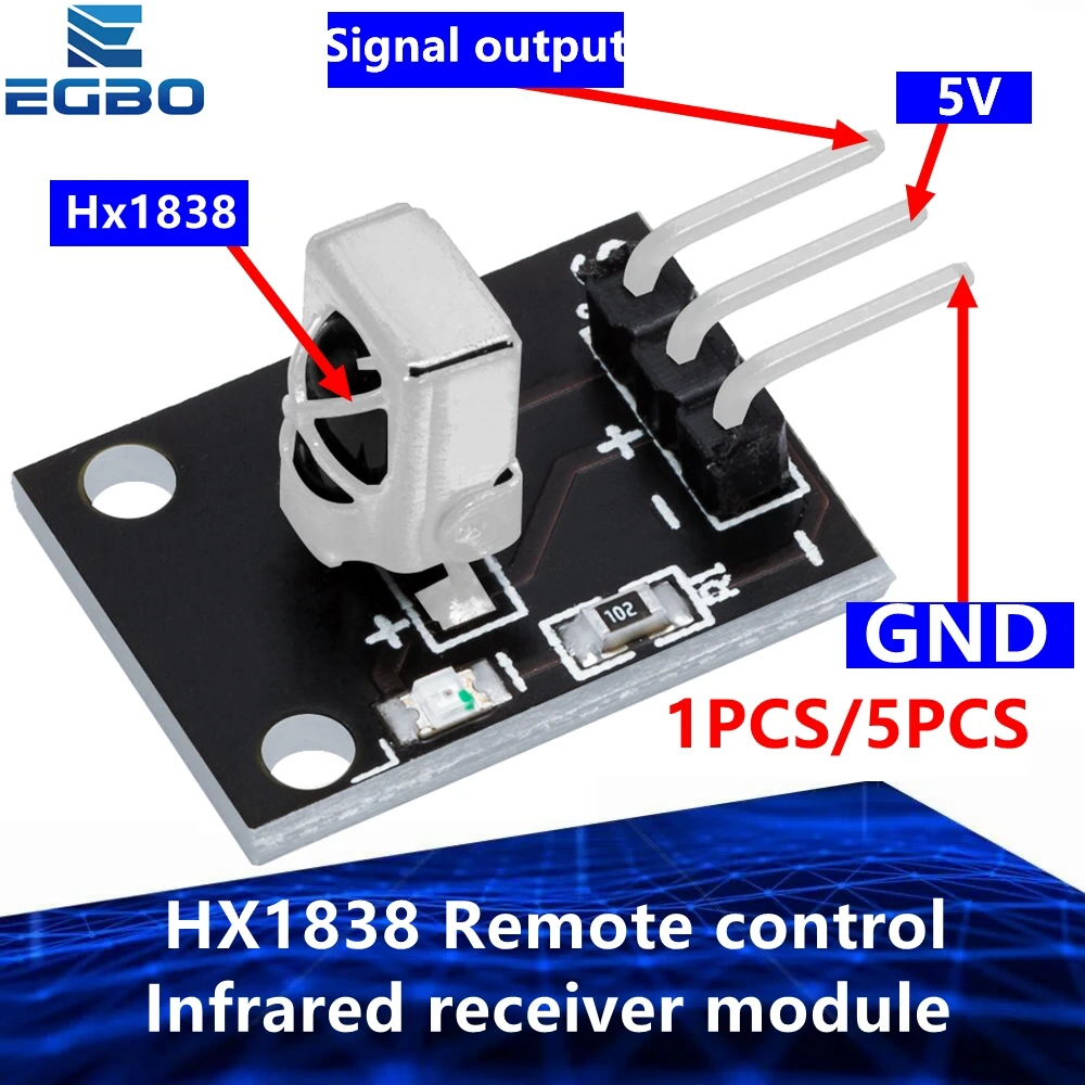 1-5PCS-EGBO-HX1838-remote-module-infrared-receiving-end-module-single ...