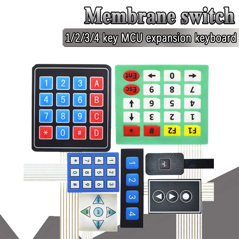 1x4-1x5-4x4-4x5-Keys-Key-Button-Membrane-Switch-Matrix-Array-Keyboard ...