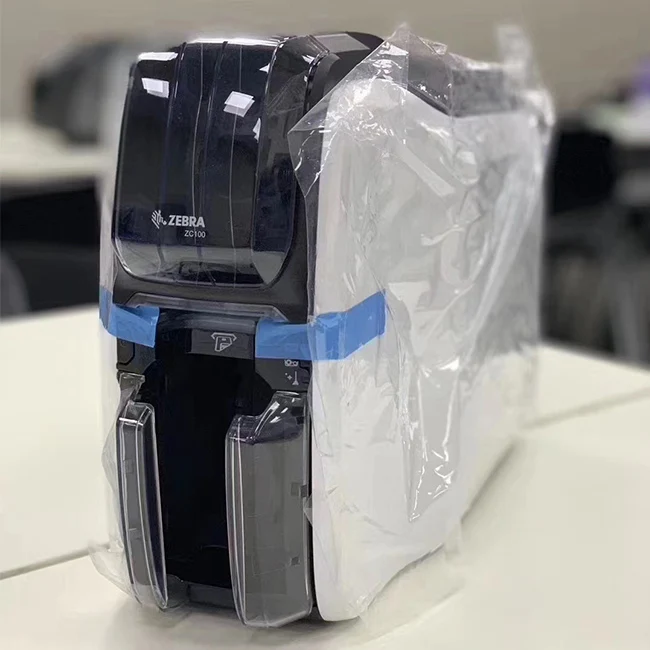 Original Zebra ZC100 Single Side Plastic Pvc Card Printer 300Dpi ...