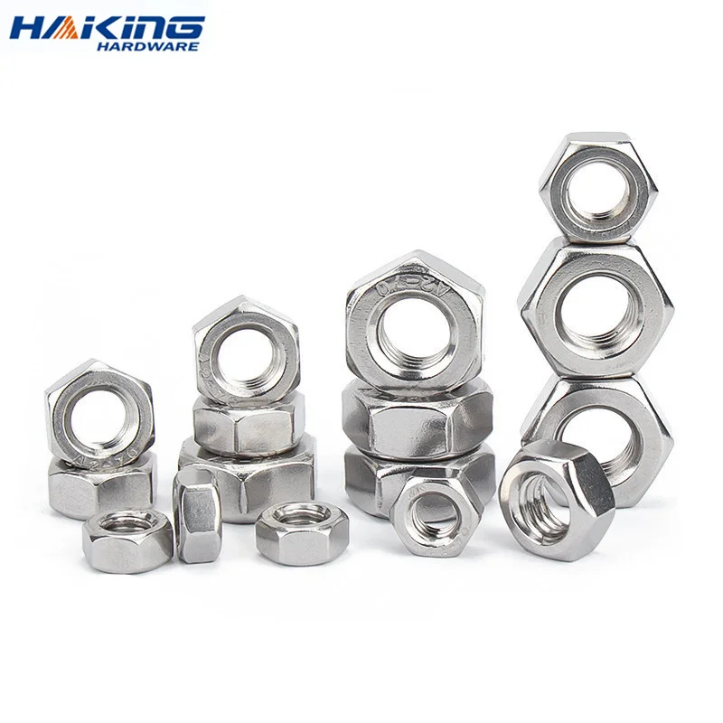10pcs-lot-304-Stainless-Steel-Hex-Hexagon-Nuts-DIN555-M2-M2-5-M3-M3-5 ...