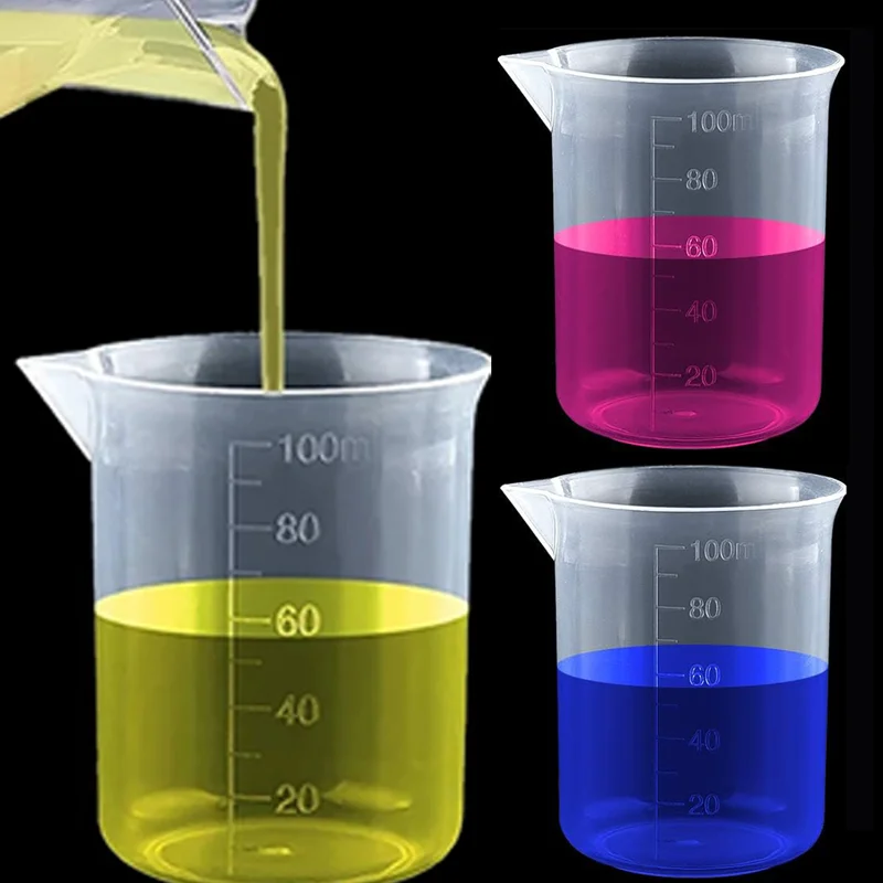 1-2-3pcs-100ml-Test-Measuring-Cups-Plastic-Lab-Beaker-Graduated-Mug ...