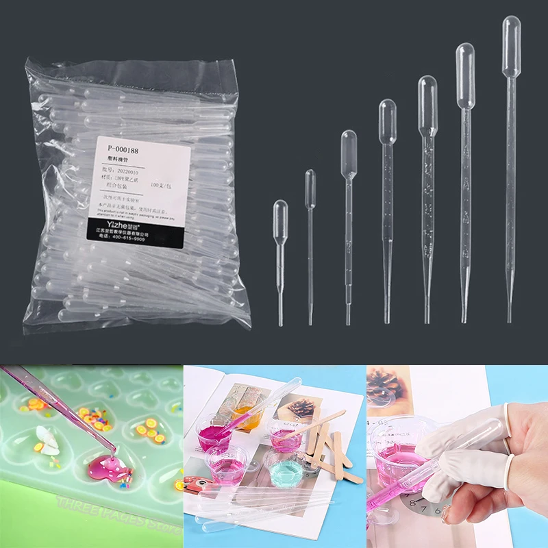 20-150Pcs Disposable Plastic Eye Dropper Transfer Graduated Pipettes ...