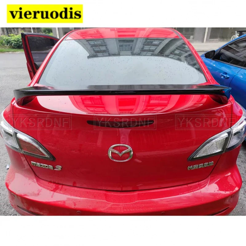 For Mazda 3 Spoiler 2011 2012 2013 4 Doors Tail Wing Decoration High ...