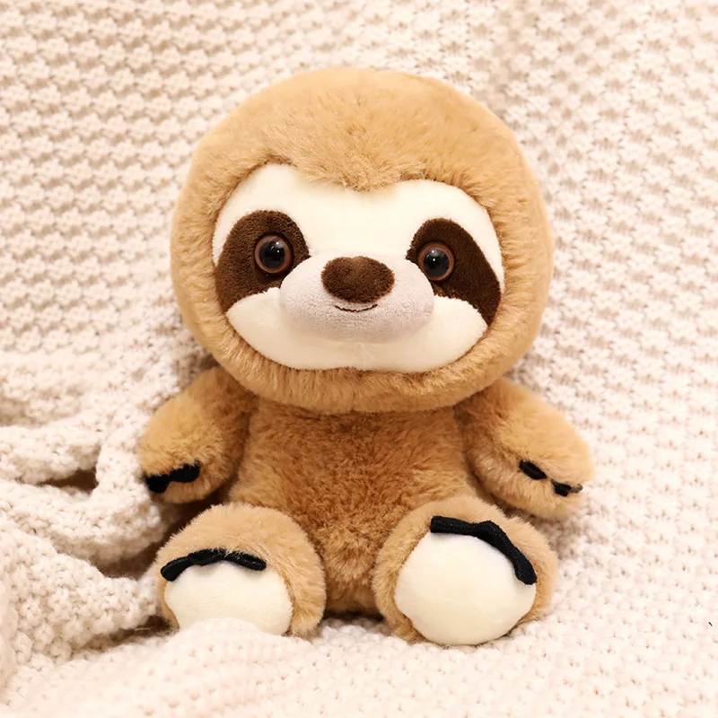New 22/26/35cm Cute Sitting Sloth Plush Toy Kawaii Stuffed Animal Doll ...