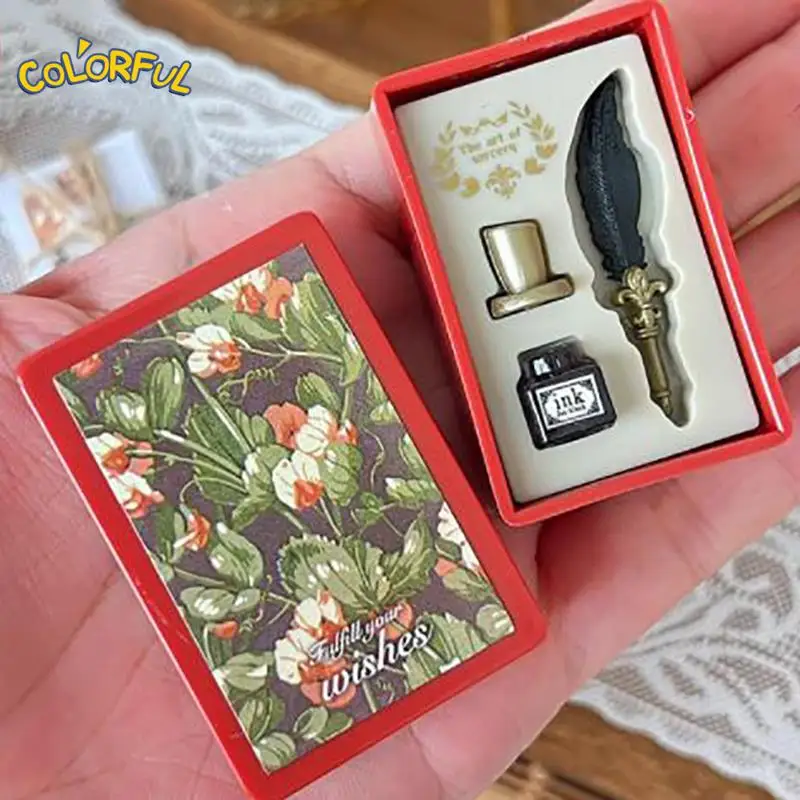 1Set-Dollhouse-Miniature-Lacquer-Spoon-Handle-Wax-Pellets-Wax-Seal-Tool ...