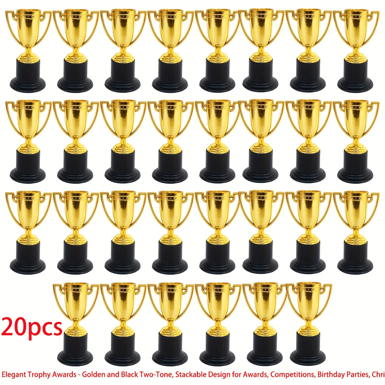 20pcs Elegant Trophy Awards - Durable Decorative Trophies for Corporate ...