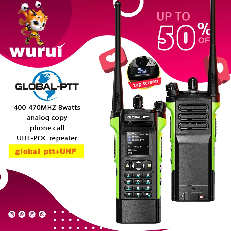 Global-ptt-6500-profesional-walkie-talkie-4G-POC-UHF-Two-way-radiocommutator-large-long-range ...