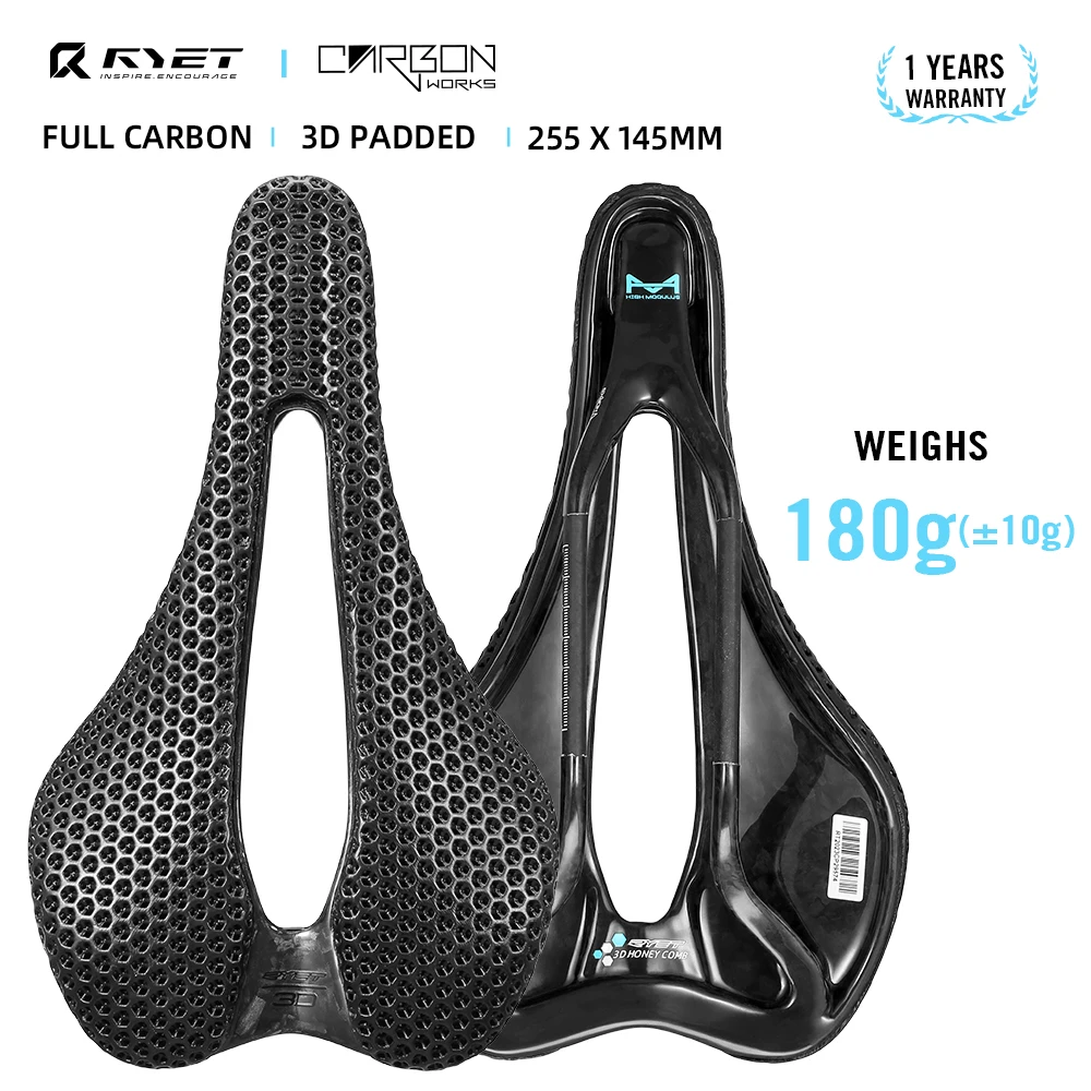 RYET-3D-Printed-Bike-Saddle-Carbon-Saddle-150mm-Super-Light-Road-MTB ...