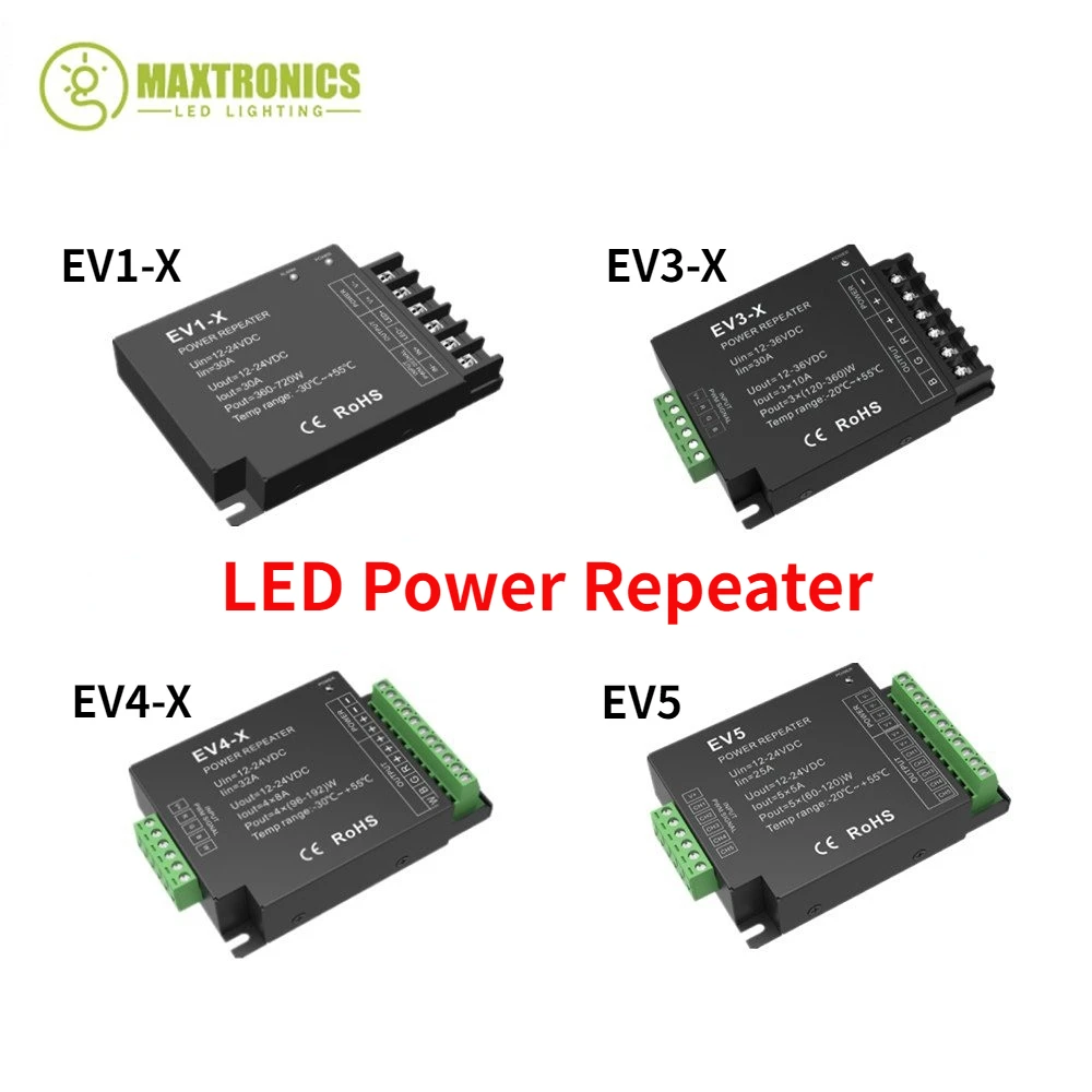 DC12V-24V-CV-Constant-Voltage-Power-PWM-LED-Repeater-1CH-3CH-4CH-5CH ...