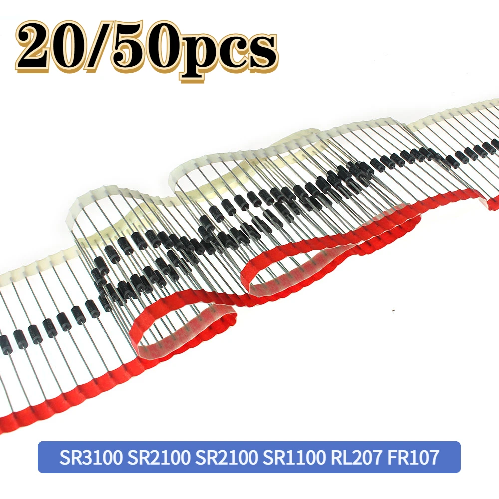 20-50PCS-Fast-Recovery-Diode-Rectifier-Diode-Schottky-Diode-SR3100 ...