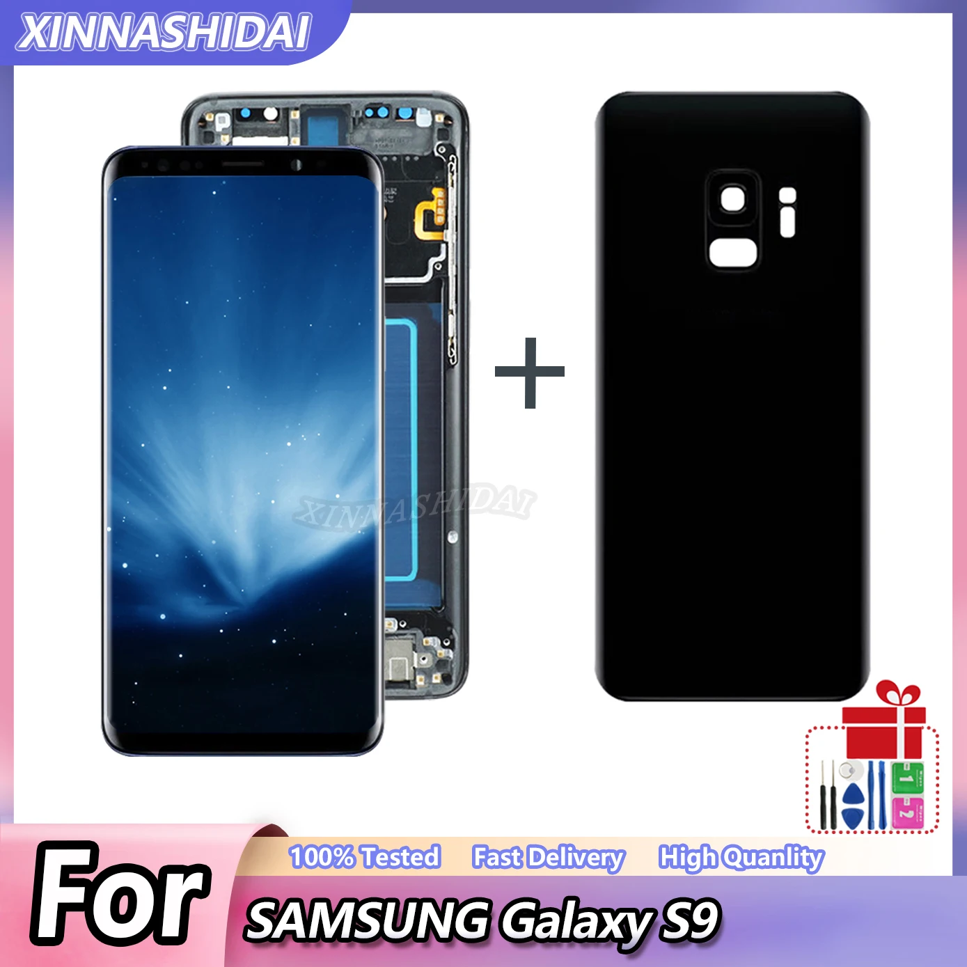 Ensemble-cran-tactile-LCD-AMOLED-avec-ch-ssis-pour-Samsung-Galaxy-S9 ...