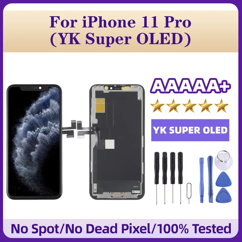 YK-pantalla LCD Super OLED para iPhone 11 Pro, montaje completo de ...