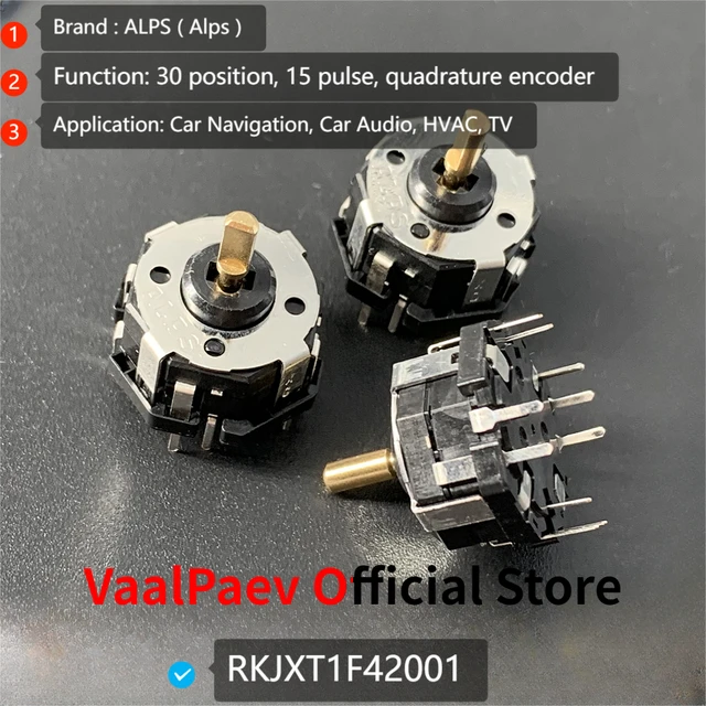 Car Encoder Switch Replacement RKJXT1F42001 4-Way Navigation Switch ...