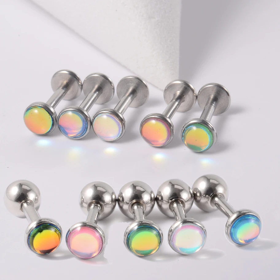Labret Jewelry Tragus Piercing | Stainless Steel Base Earring | Labret ...