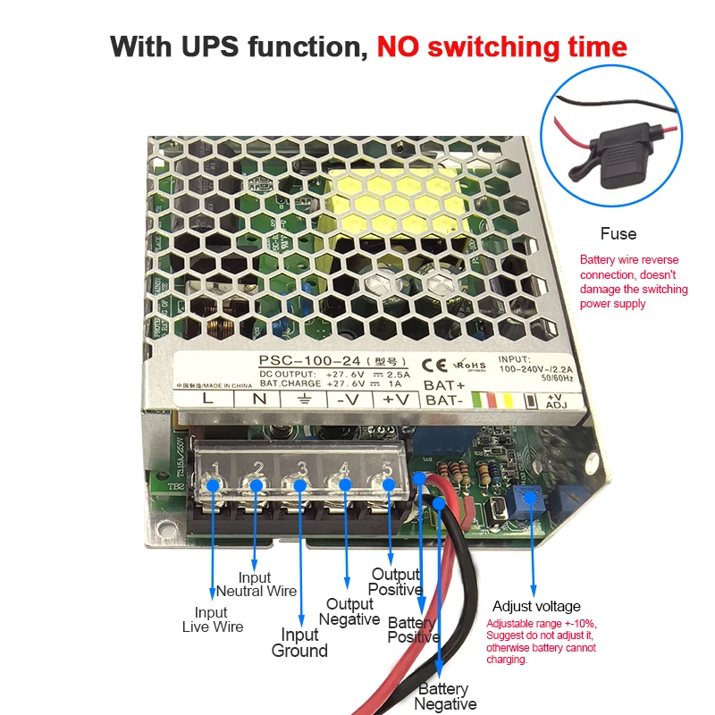 100W-UPS-Uninterruptible-power-supply-smps-Switching-Power-Supply-AC-to ...