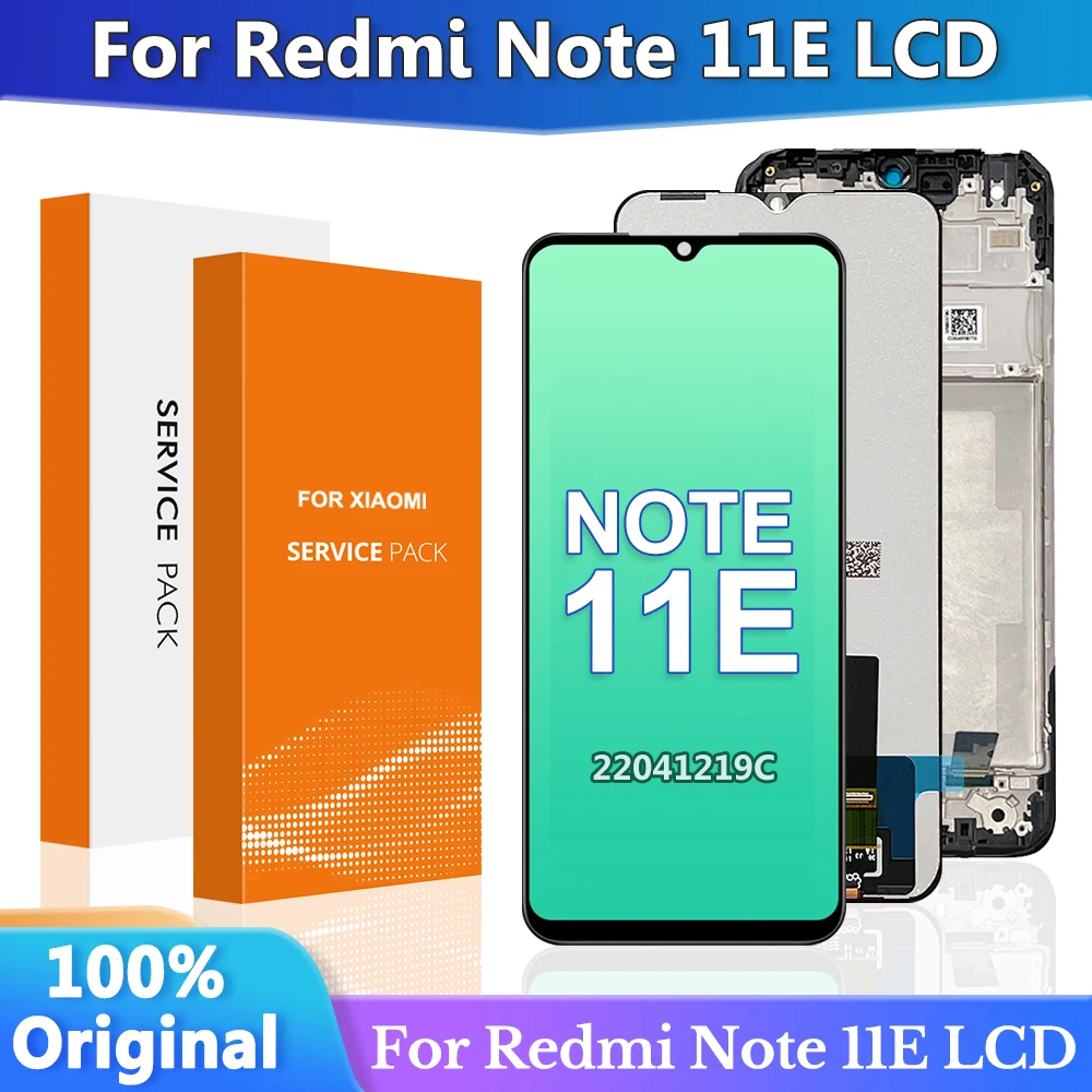 6.58" Original For Xiaomi Redmi Note 11E LCD Display Touch Screen ...