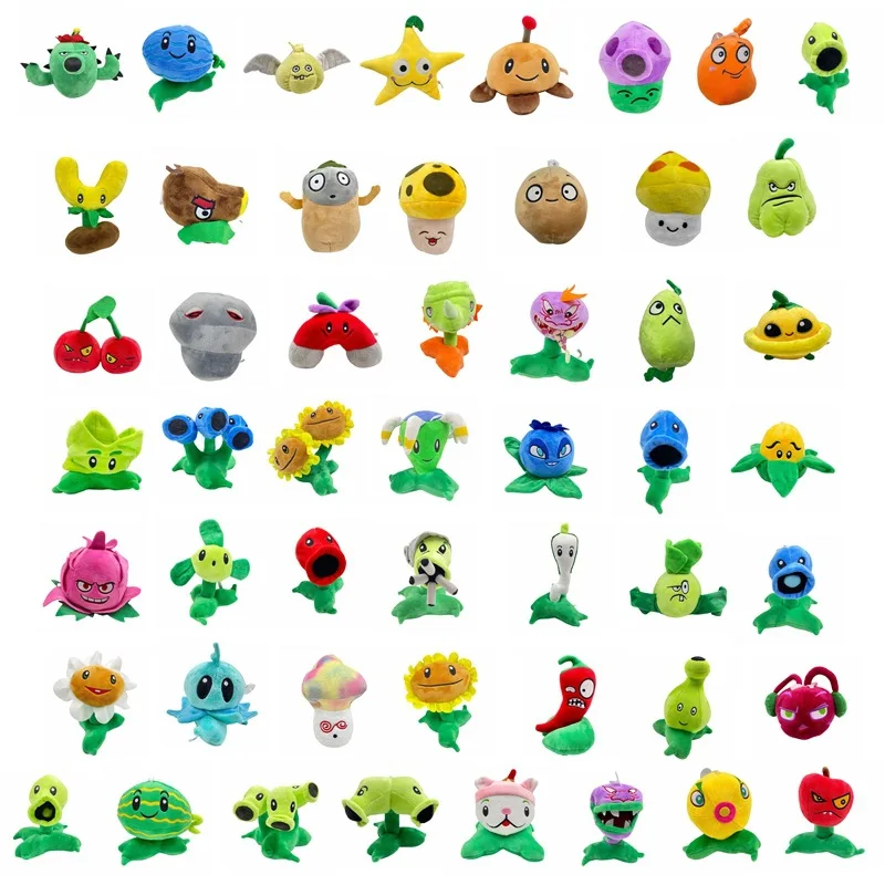 1pcs-13-20cm-Plants-vs-Zombies-Plush-Toys-Doll-PVZ-Sunflower-Chomper ...