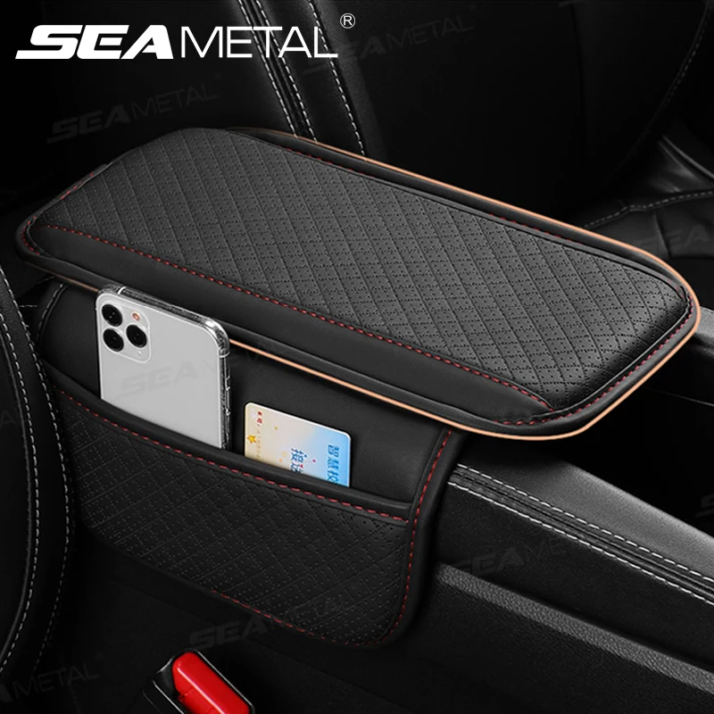 SEAMETAL Car Arm Rest Cushion Universal Center Console Protection Cover ...