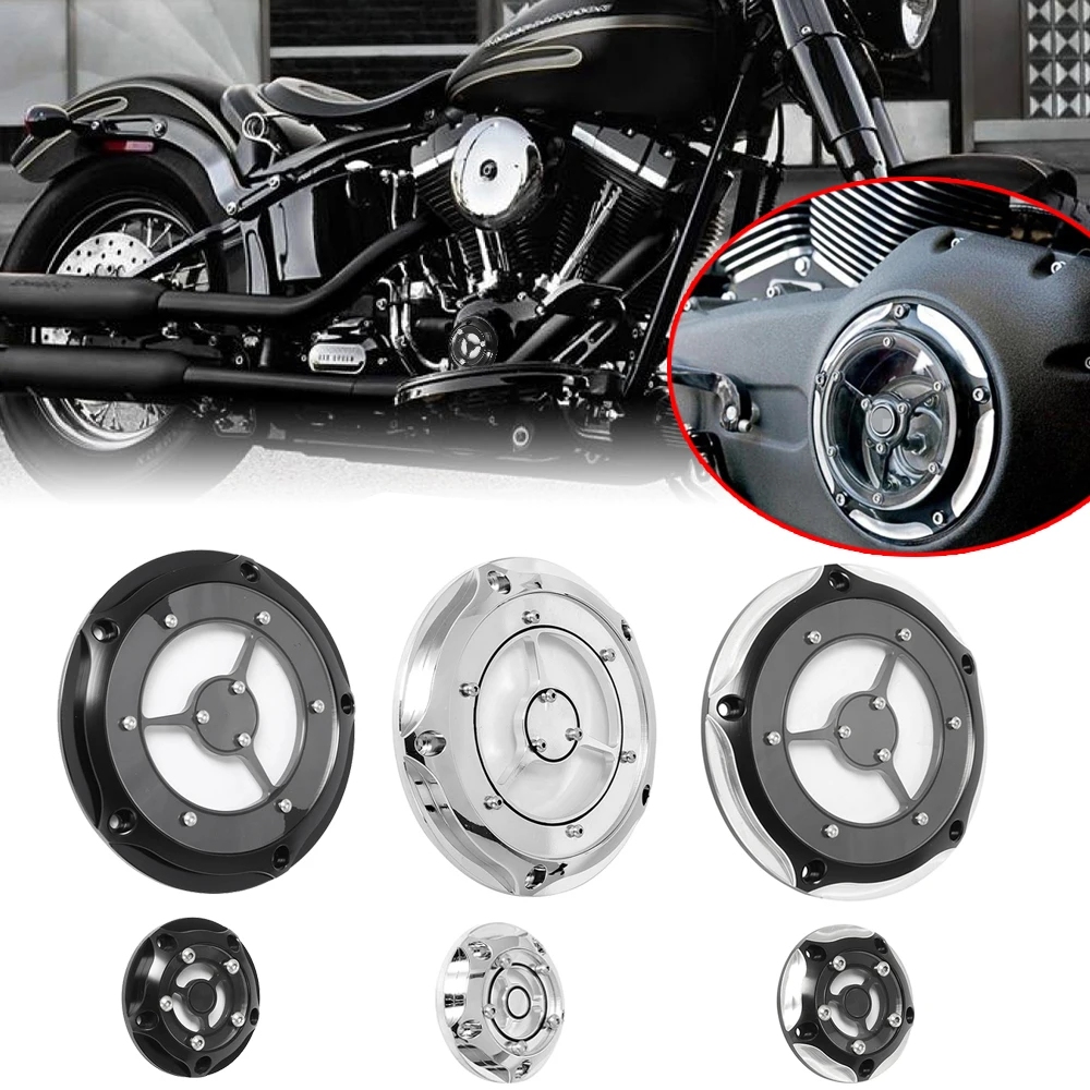 For-Harley-Motorcycle-CNC-Derby-Timing-Timer-Cover-For-Touring-Street ...