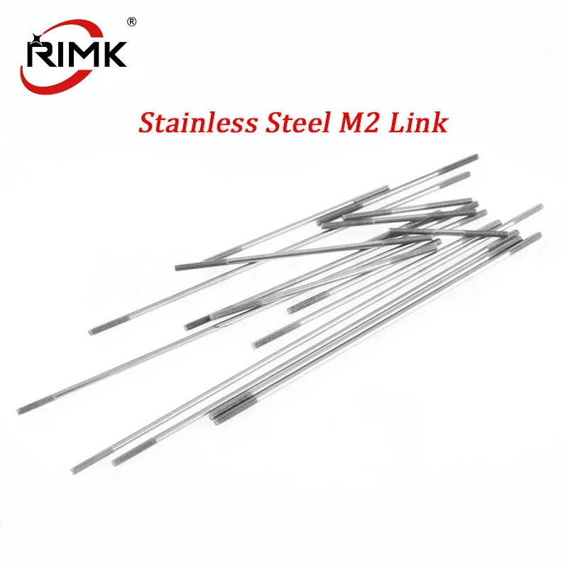 10pcs Stainless Steel Push Pull Rod M2 Connecting Rods with Thread ...