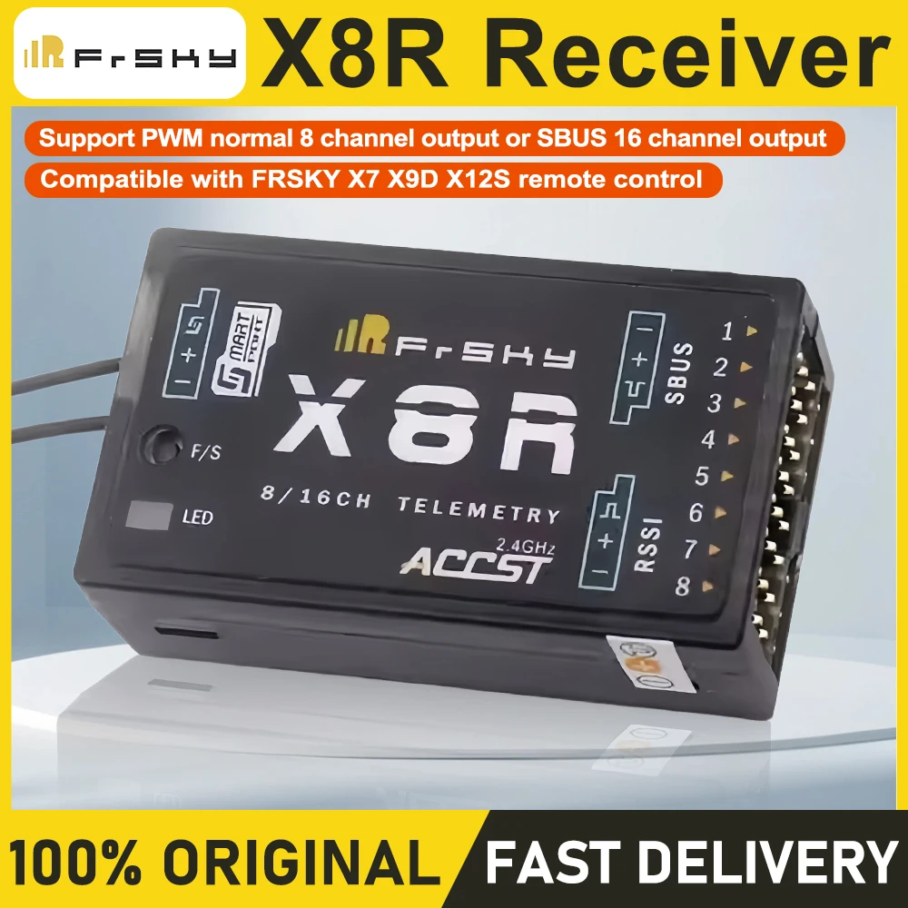 FrSky X8R Receiver Compatible Receiver 8-Channel 2.4ghz ACC&RSSI&SBUS ...