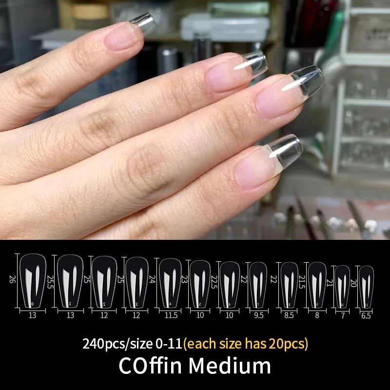 Nails False Nail Acrylic American Capsule Gel Shot Artificial ...