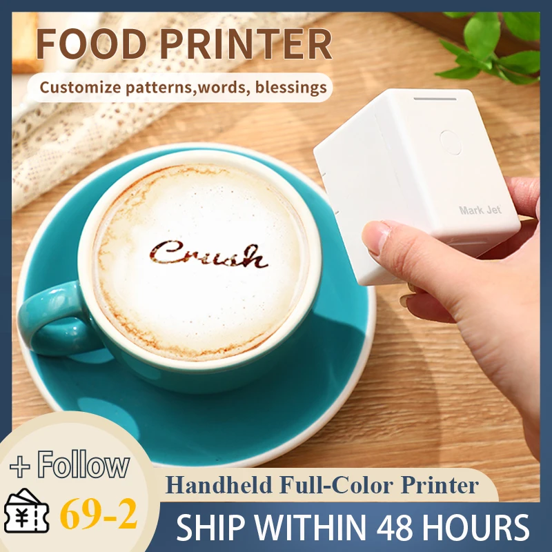 Mark-Jet-Handheld-Portable-Full-Color-Food-Printer-Removable-Edible-Ink ...