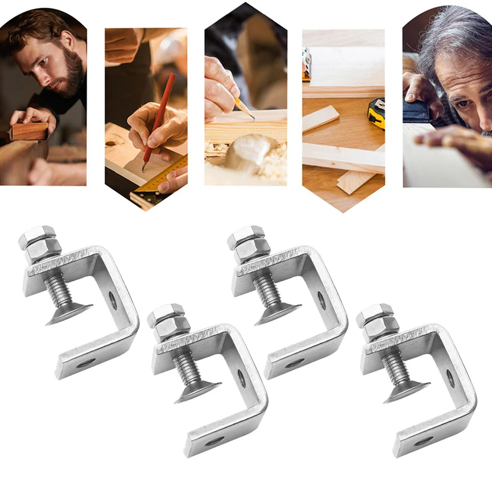 1-2-4pcs-C-Clamps-For-Mounting-Small-Desktop-Fixture-For-Metal-Working ...